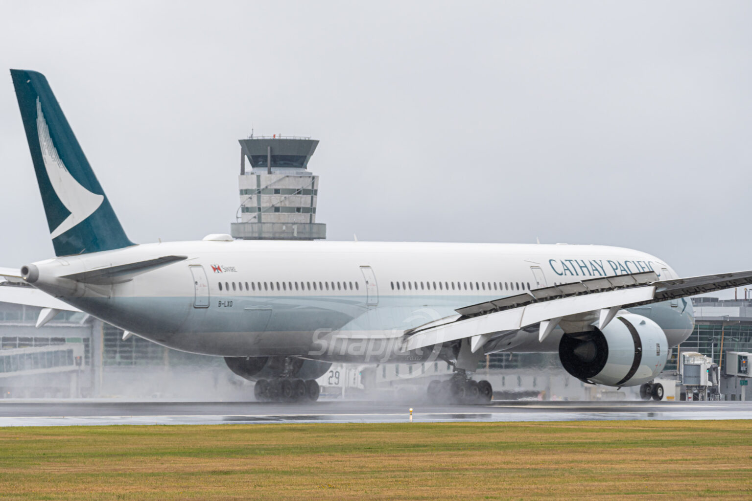 B-LXO Cathay Pacific NZCH Arrival - Snapjet NZ